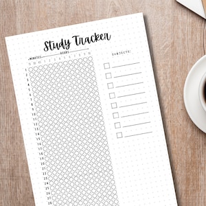 Study Tracker - PRINTABLE Journal Page - Student Journal - Student ...