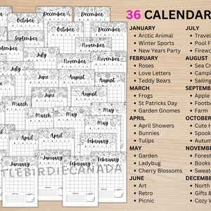 BIG Calendar Bundle - PRINTABLE Journal Pages - Digital Planner Pages ...