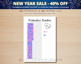 Medication Tracker PRINTABLE Journal Page Medication Tracker Health ...
