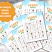 Verbs Bingo Game for Kids Action Verbs Educational Printable Game ...