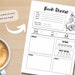 Book Review - PRINTABLE Journal Page - Planner Page - Bookclub Book ...