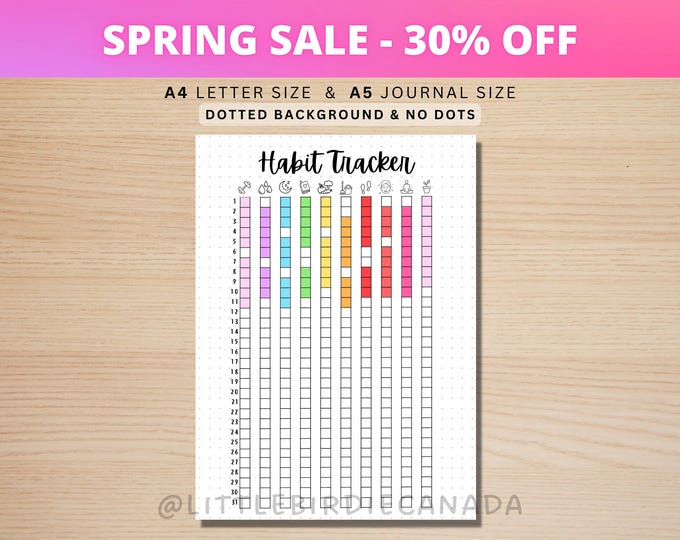 Adulting Tracker - PRINTABLE Journal Page - Monthly Tracker - Fun Habit ...