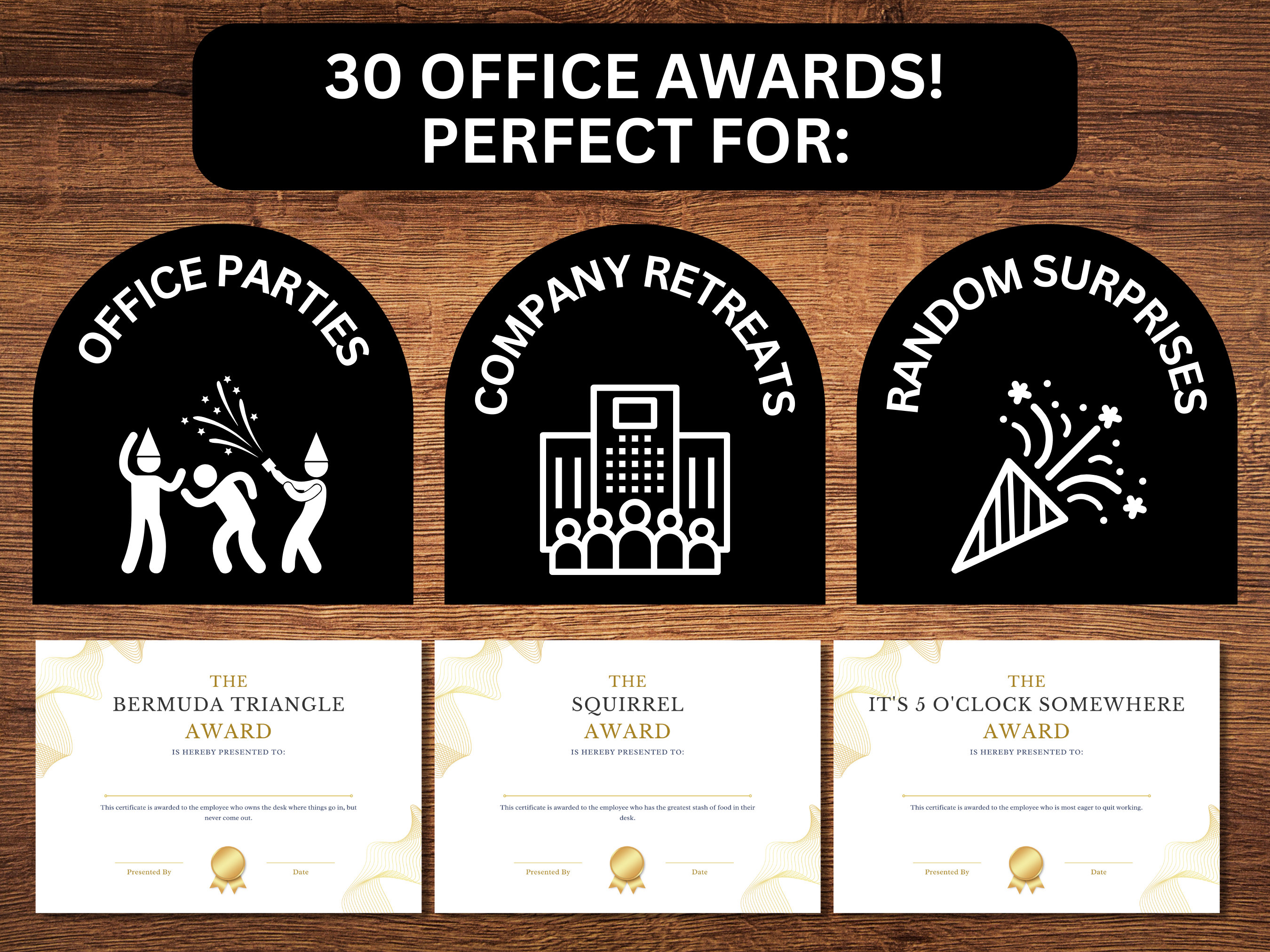 Funny Office Awards Employee Award Business Award Work Award - Etsy Canada
