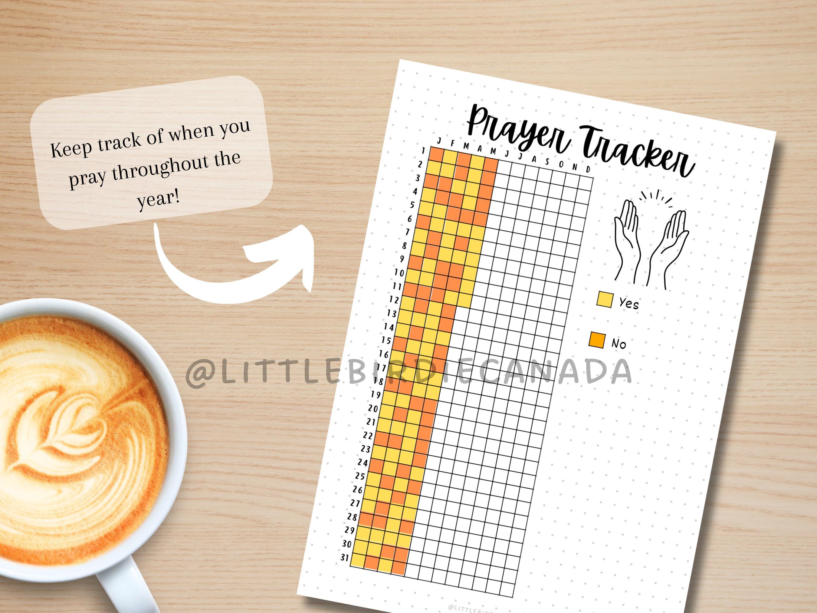 Prayer Tracker - PRINTABLE Journal Page - Prayer Journal - Track ...