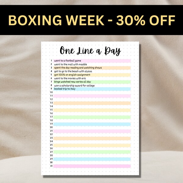 Printable Bullet Journal - Etsy