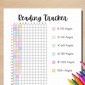 Reading Tracker PRINTABLE Journal Page Planner Page Book Journal ...