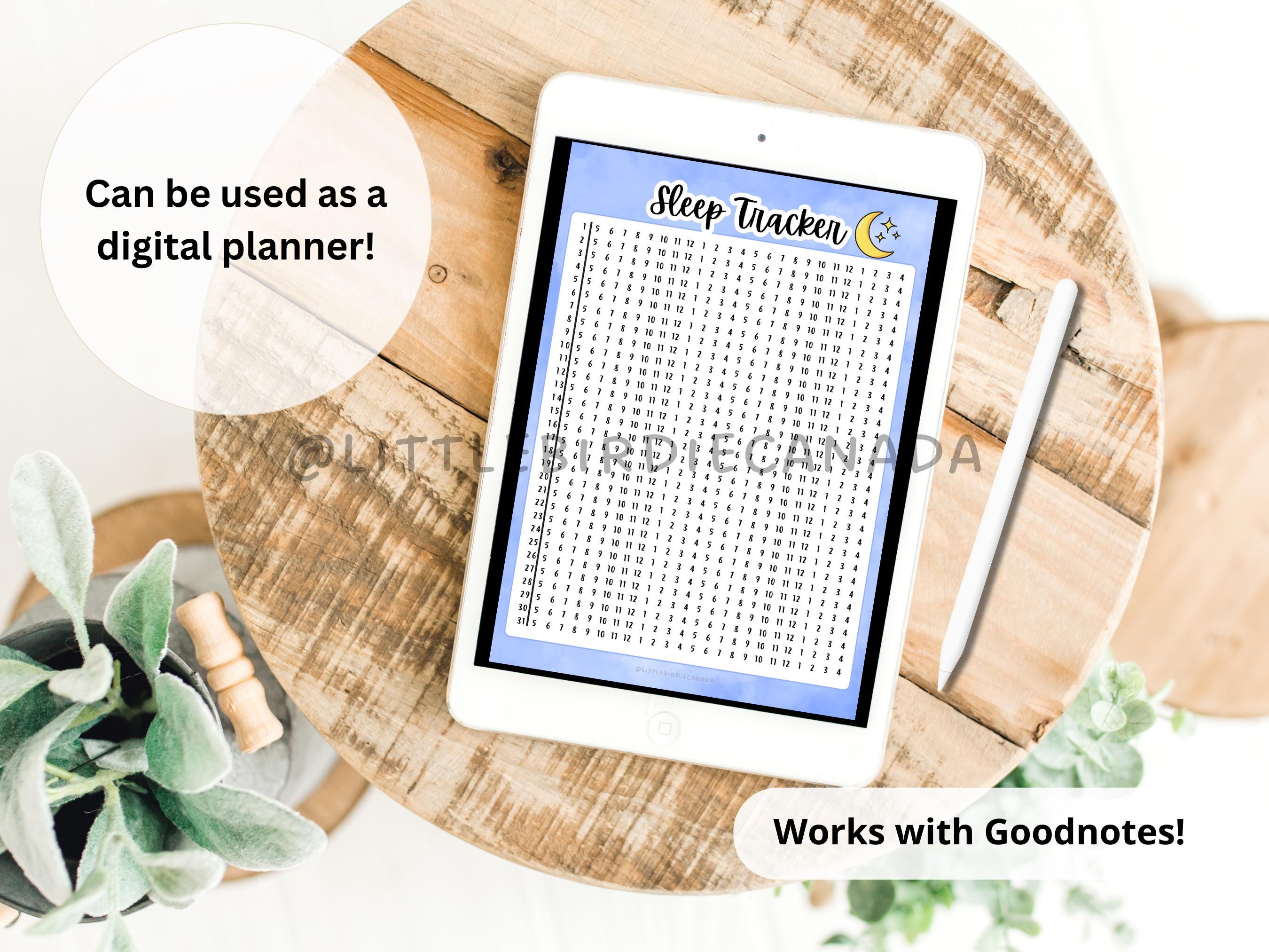 Rain Sleep Tracker - PRINTABLE Journal Page - Colored Journal Page - Etsy