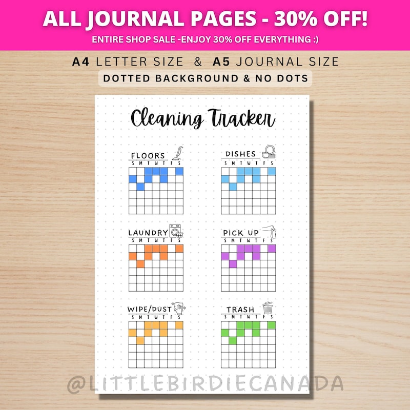 Cleaning Chart 2026 - Etsy