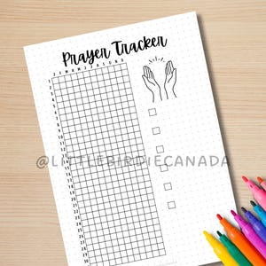 Prayer Tracker - PRINTABLE Journal Page - Prayer Journal - Track ...