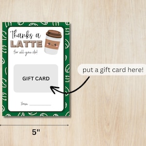 Thank You Gift Card Holder Staff Appreciation Gift Teacher Thank You ...