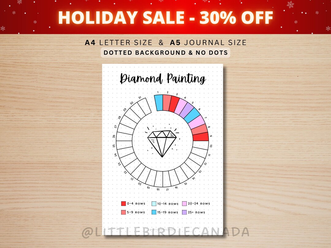 Buy Diamond Painting Tracker PRINTABLE Journal Page Habit Tracker Track ...