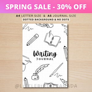Writing Journal Title Page - PRINTABLE Journal Page - Writing Planner ...