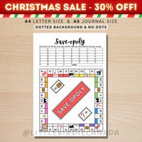 Saveopoly Savings Challenge - PRINTABLE Journal Page - Printable ...