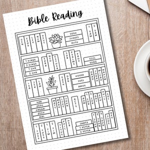 Bible Reading Tracker - PRINTABLE Journal Page - Bible Tracker - Bible Study - Scripture Reading ...