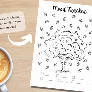 Leaves Mood Tracker - PRINTABLE Journal Page - Planner Page - Feelings ...