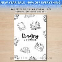 Printable Reading Journal Pages, Multicolored (PDF Pattern) - Etsy