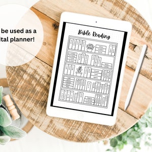 Bible Reading Tracker - PRINTABLE Journal Page - Bible Tracker - Bible Study - Scripture Reading ...