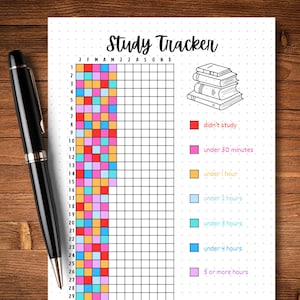 Study Tracker - PRINTABLE Journal Page - Student Journal - Student ...