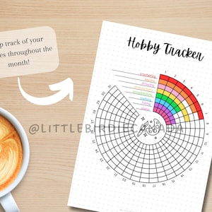 Hobby Tracker - PRINTABLE Journal Page - Habit Tracker - Hobby Journal ...