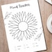 Sunflower Mood Tracker - PRINTABLE Journal Page - Planner Page ...