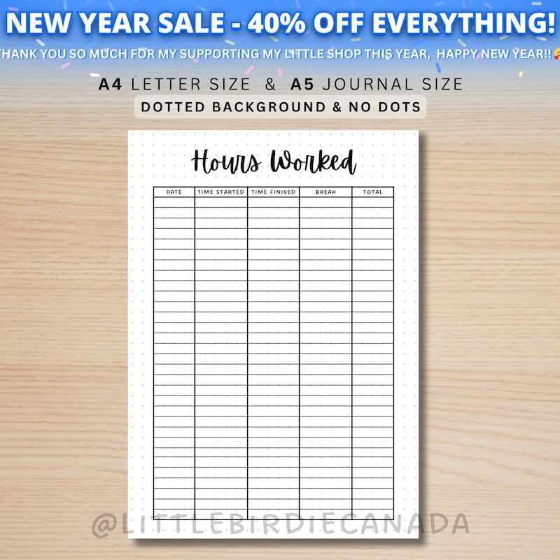 Work Expenses Tracker - Etsy