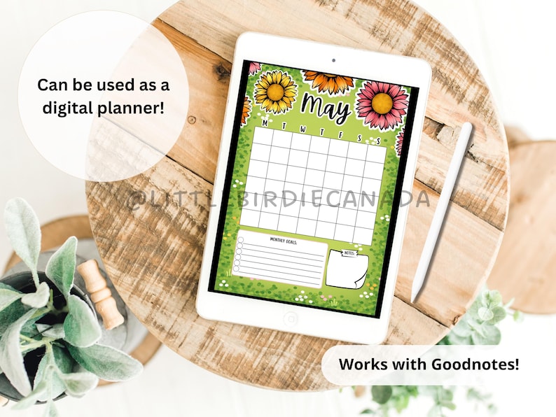 May Journal Bundle - Flowers - PRINTABLE Journal Pages - PRE-COLOURED ...