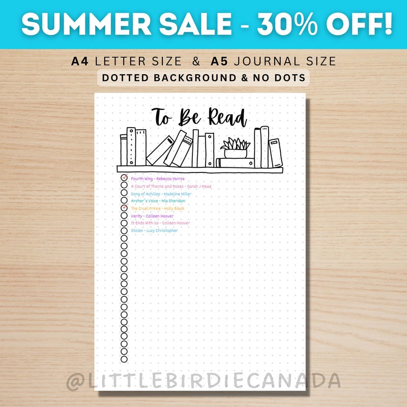 Book to Read by Planner - Etsy