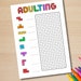 Adulting Tracker - PRINTABLE Journal Page - Monthly Tracker - Fun Habit ...