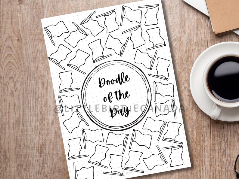 Flag Doodle of the Day - PRINTABLE Journal Page - Pride Theme - Digital ...