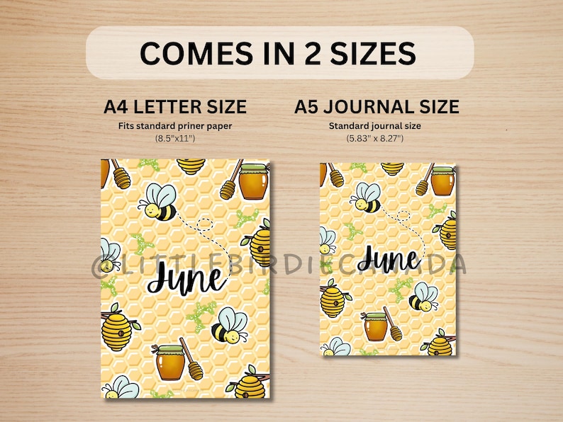 June Journal Bundle - Bumble Bee - PRINTABLE Journal Pages - PRE ...