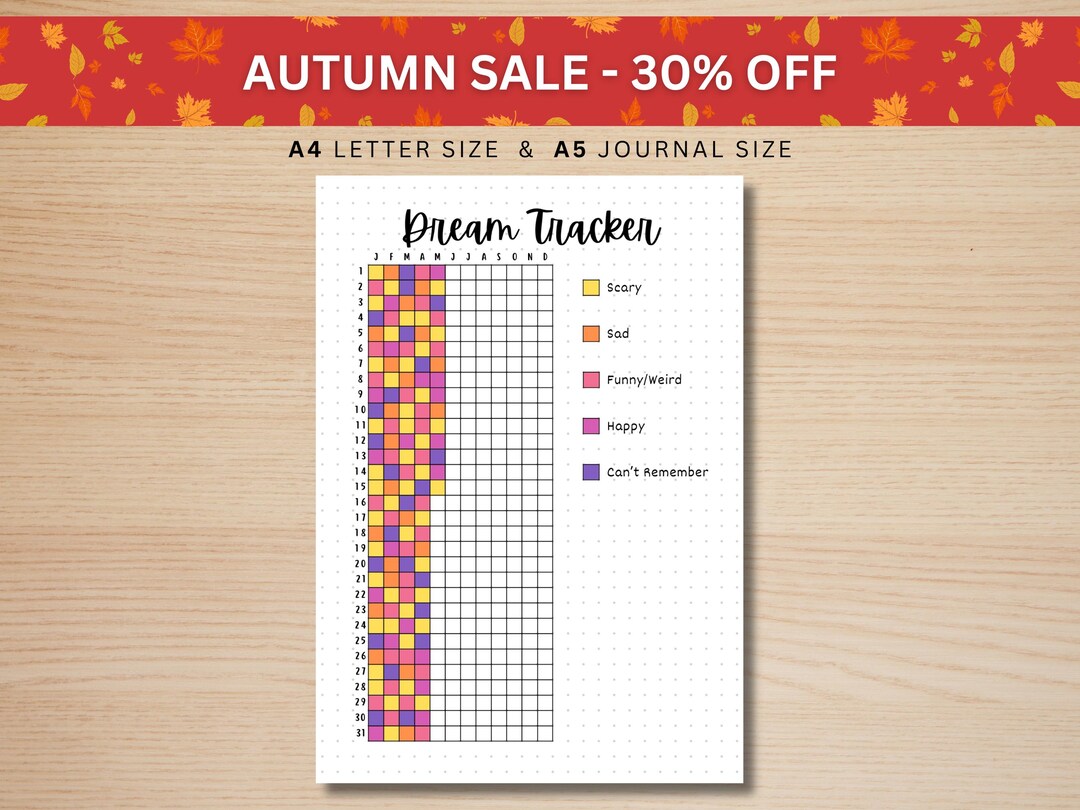 Buy Dream Tracker PRINTABLE Journal Page Printable Planner Page Dream ...