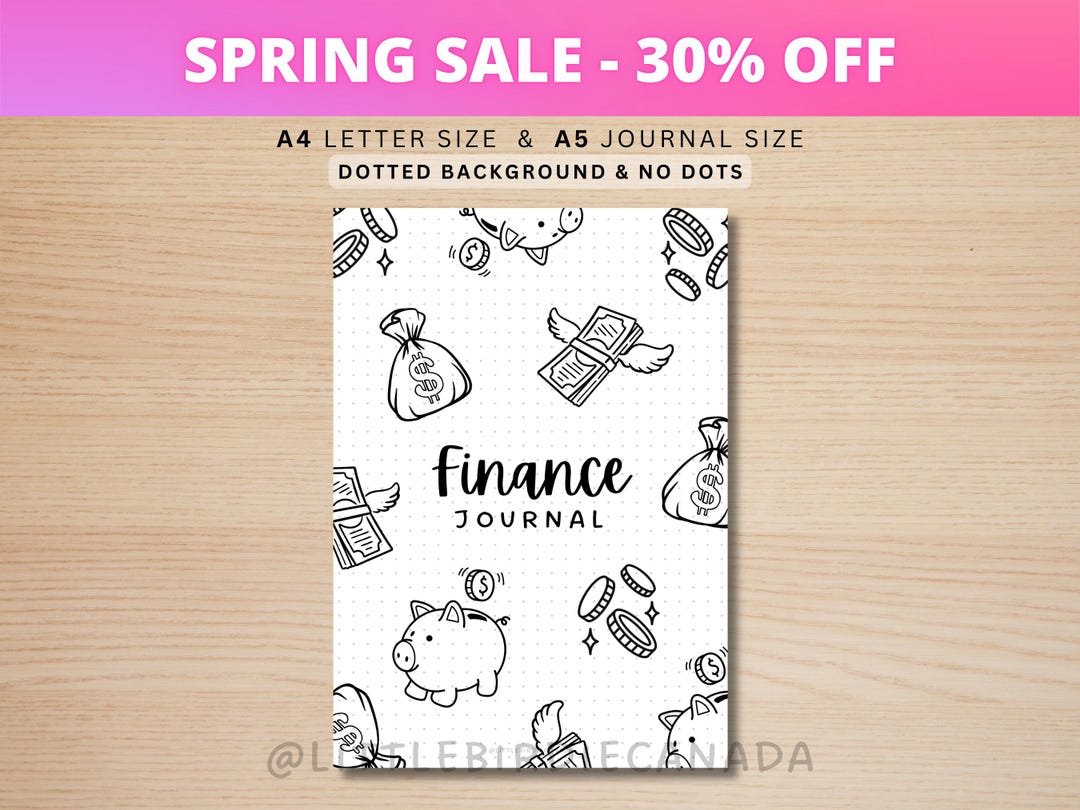 Finance Journal Title Page - PRINTABLE Journal Page - Savings Journal ...