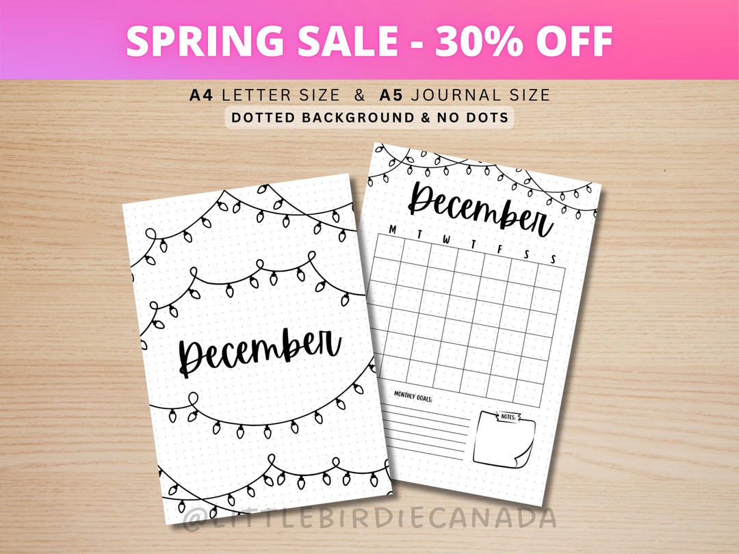 December Title Page December Calendar PRINTABLE Calendar Printable ...