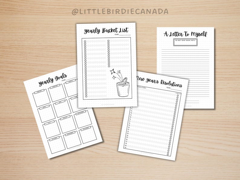 End of Year Review Bundle - PRINTABLE Journal Page - End of Year Review ...