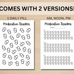 Medication Monthly Tracker - PRINTABLE Journal Page - Medication ...