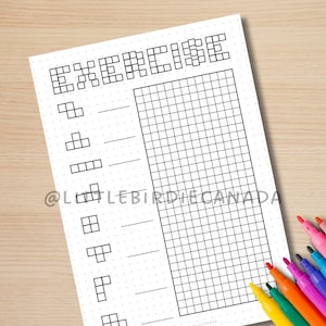 Exercising Tracker - PRINTABLE Journal Page - Monthly Tracker - Habit ...