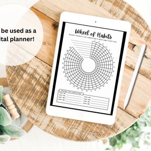 Wheel of Habits - Habit Tracker - PRINTABLE Journal Page - Goal Tracker ...