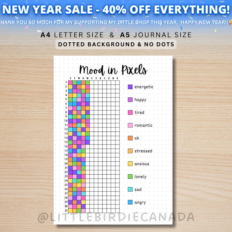 Daily Color Page - Etsy