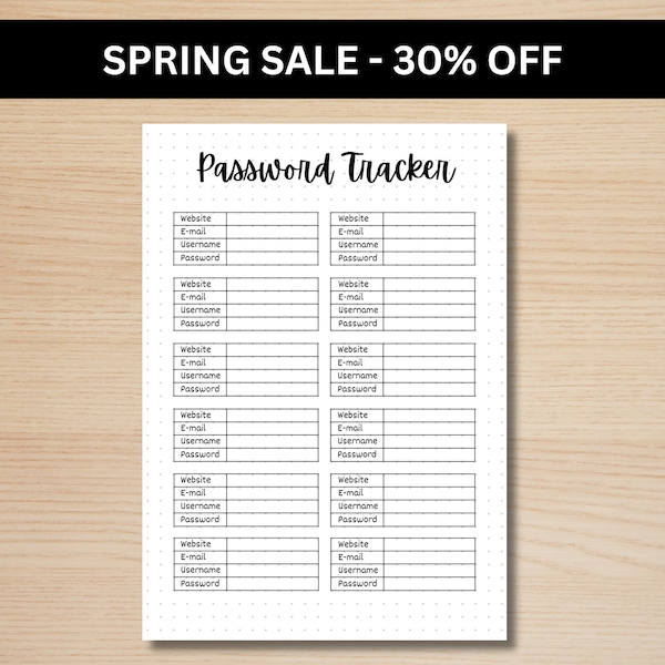 Password Keeper - Etsy