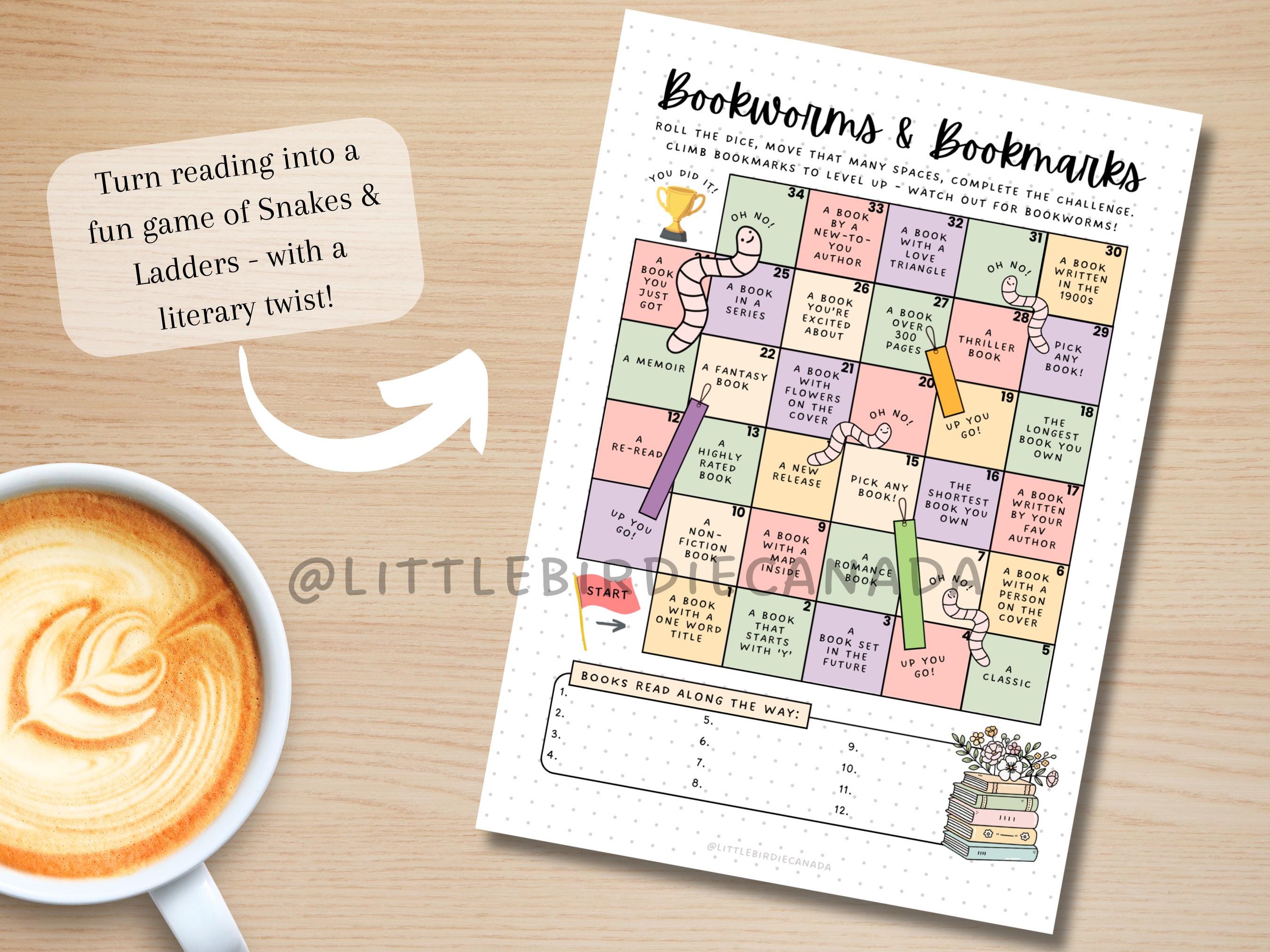 Bookworms and Bookmarks - PRINTABLE Journal Page - Reading Challenge ...