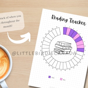 Reading Tracker - PRINTABLE Journal Page - Reading Challenge - Reading ...