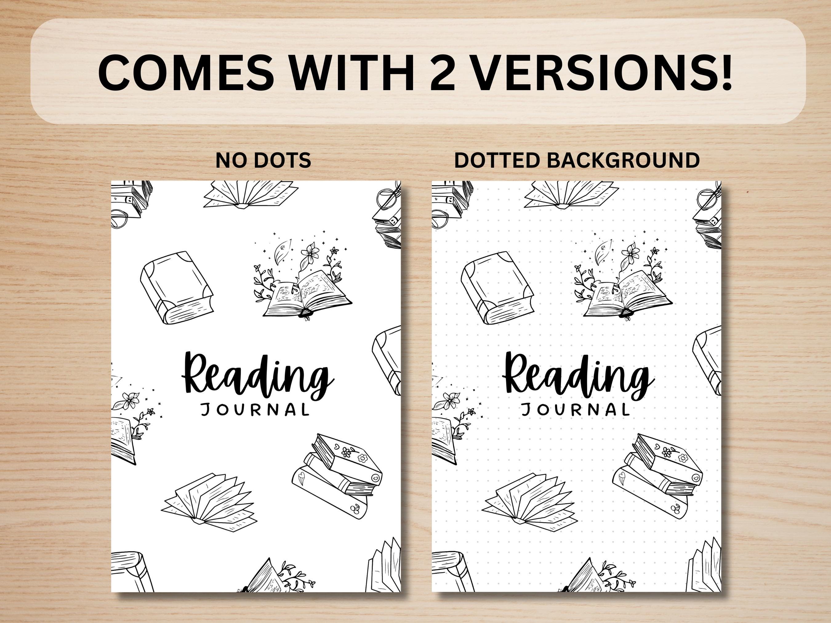 Reading Journal Cover Page - PRINTABLE Journal Page - Book Journal ...
