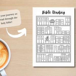 Bible Reading Tracker - PRINTABLE Journal Page - Bible Tracker - Bible Study - Scripture Reading ...
