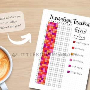 Invisalign Tracker - PRINTABLE Journal Page - Track Invisalign - Dental ...