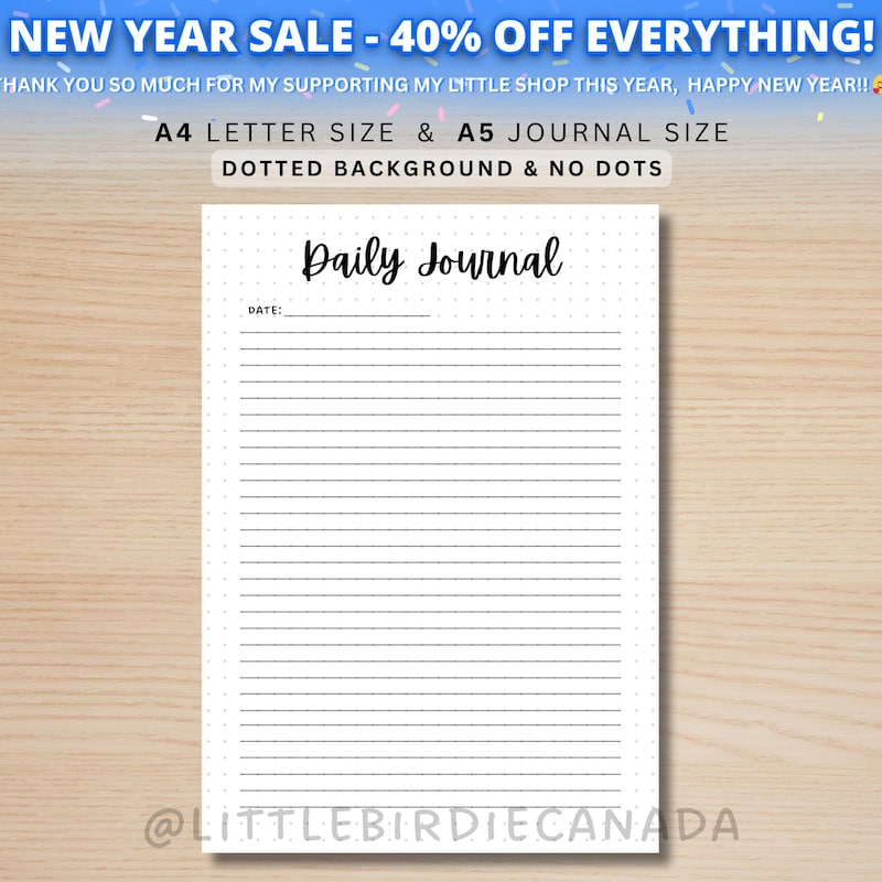 A4 Daily Planner Diary - Etsy UK