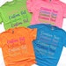 Personalized Text T-shirt, Custom Text Neon Shirt for Kids and Adults ...