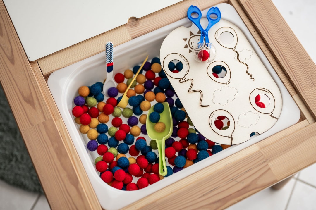 Balloon Insert Sensory Play for Trofast Box and Flisat Table Montessori ...