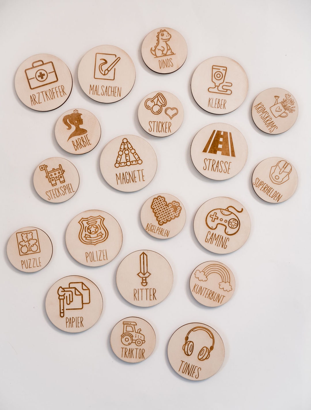 Toy Signs Wooden Order Signs Organization for the Children's Room With ...