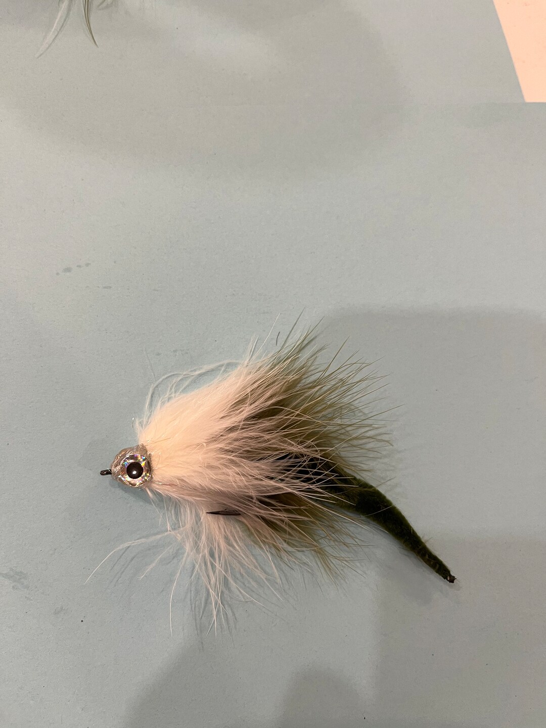 QTY:1 Dragon Tail Fly Gamakatsu 2/0hook Salt Water Snook Blue Red Trout ...