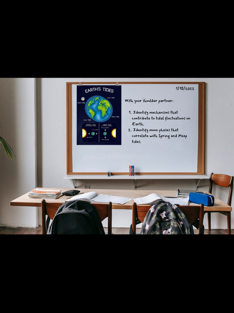 Printable Tides Poster – High, Low, Spring & Neap Tides | Earth Science ...